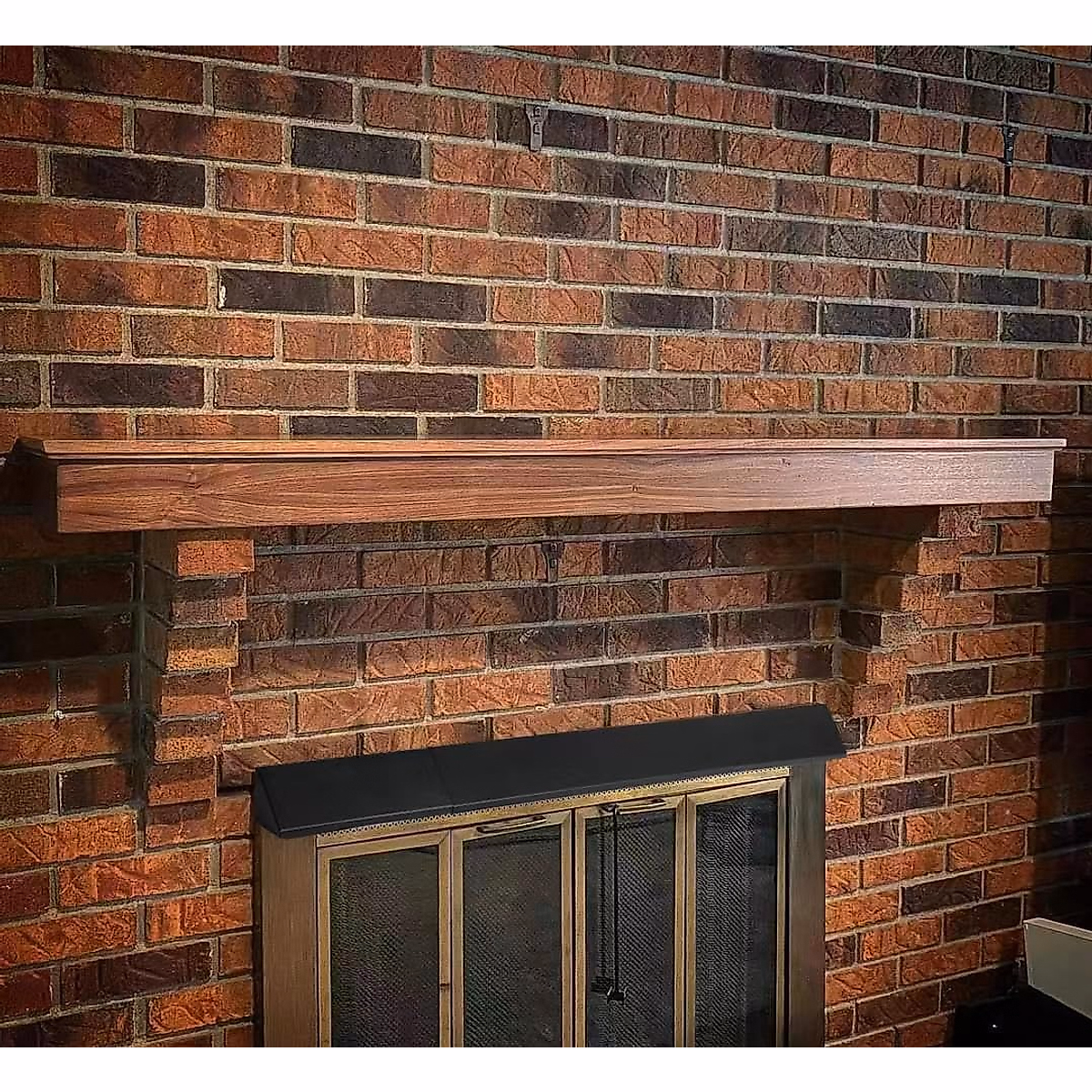 Americangaslogs Black Adjustable Fireplace Hood for 28 to 48" Harmony Burners Fireplace Hood Heat Shield