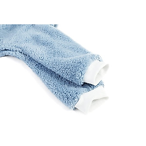 Esobo Dog Apparel Autumn Winter Soft Plush Cotton Dog Coats Pullover extra turtleneck Dog Pajamas Jumpsuit Outfit Clothes for Small Medium Large Dogs