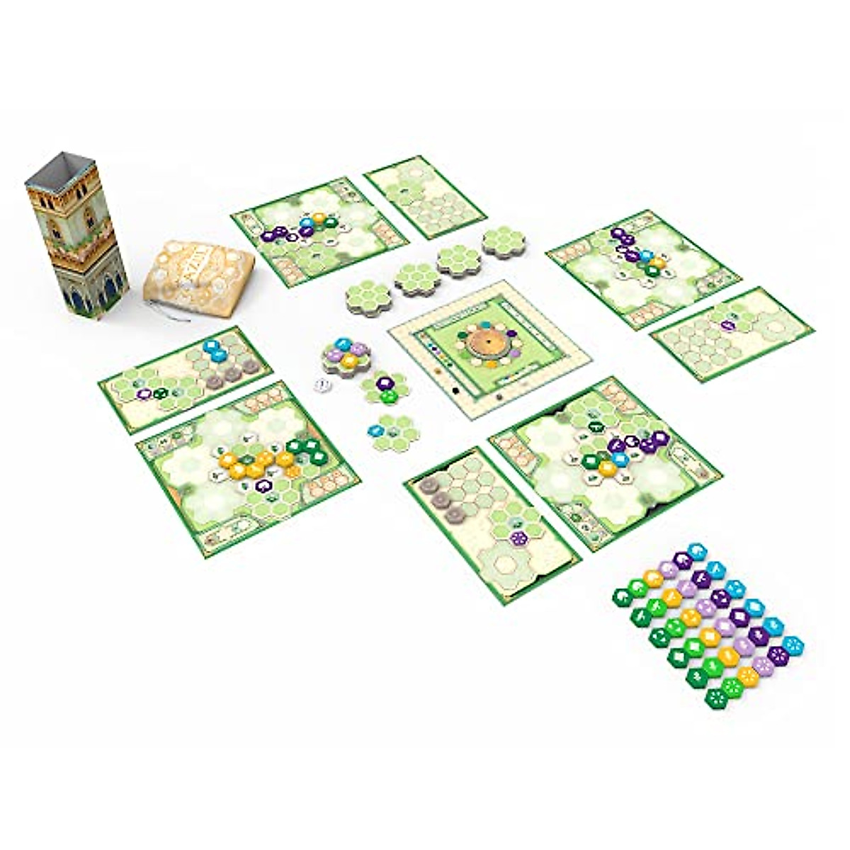 Azul Queen's Garden Board Game - Create a Royal Paradise! Mosaic Tile Placement Strategy Game for Kids and Adults, Ages 10+, 2-4 Players, 45-60 Minute Playtime, Made by Plan B Games