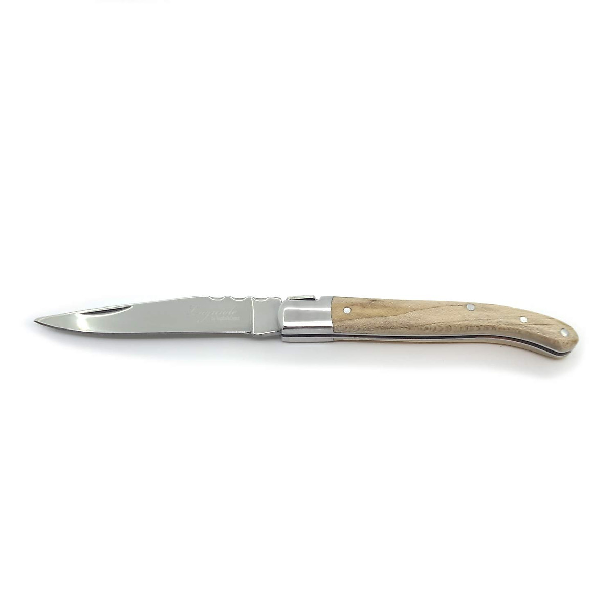 TopKnife Laguiole 4-1/2" Steak Folding Knife (Maple Wood Handle)
