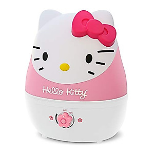 Crane Adorables Ultrasonic Humidifiers for Bedroom and Baby Nursery, 1 Gallon Cool Mist Air Humidifier for Large Room or Kid's Room, Humidifier Filters Optional, Hello Kitty