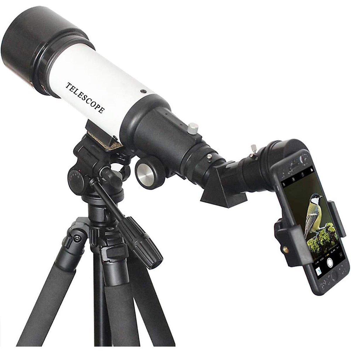 SOLOMARK 1.25" Telescope Phone Adapter with Built-in 1.5X Barlow Lens - Which can help Refractor & Reflector Telescope Quick Aligned Smartphone