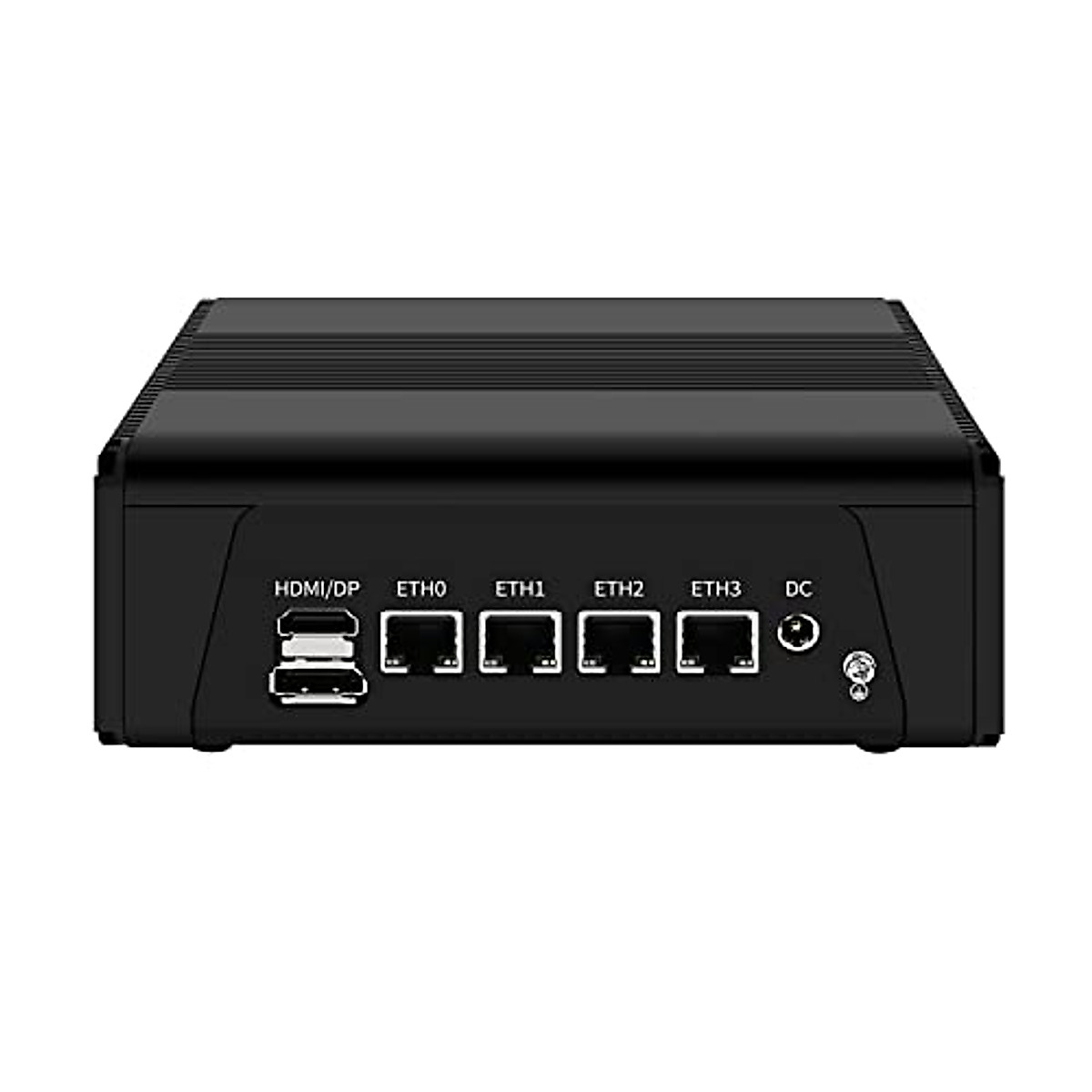 HUNSN Micro Firewall Appliance, Mini PC, VPN, Router PC, AMD Ryzen 7 5825U, RJ11, 4 x Intel 2.5GbE I226-V LAN, Type-C, TF, HDMI, DP, Barebone, NO RAM, NO Storage, NO System