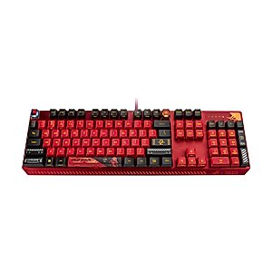 ROG Strix Scope RX EVA-02 Edition, 100% RGB Gaming Keyboard, ROG RX Red Optical Mechanical Switches, IP57 Water Resistance, USB Passthrough, Wider Ctrl Key, Stealth Key, Macro Support, EVA-themed