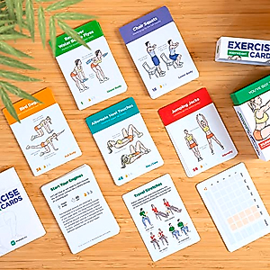 WorkoutLabs Exercise Cards: Bodyweight – Premium Home & Gym Workout Flash Cards Deck for Women and Men with 60 Exercises and 12 No Equipment Routines · Waterproof Plastic Fitness Flashcards