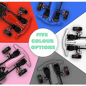 HYPER GOGO Drift GoKart Kit-Hoverboard Attachment,Outdoor Race Pedal Go Cart Car for Kids and Adults (White)