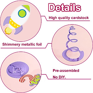 HPWF 2nd Two Birthday Party Hanging Swirl, 20pcs Birthday Decorations for Toy Inspired Story 2nd Birthday Party Supplies