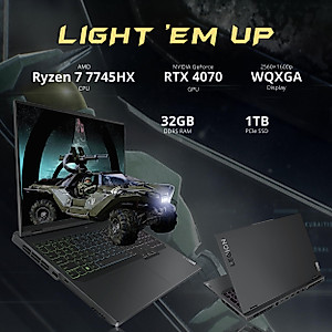 Lenovo Legion Pro 5 Gaming Laptop, 16" WQXGA165Hz, AMD Ryzen 7 7745HX, GeForce RTX 4070, 32GB DDR5 RAM, 1TB PCIe SSD, 4-zone RGB Backlit Keyboard, WiFi 6E, Win 11, Gray, 128GB Hotface Extension Set