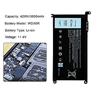 WDXOR Replacement Laptop Battery Compatible with Dell Inspiron 13 14 15 5000 7000 Series 5368 5378 5565 5567 5568 5578 7368 7378 7560 7570 7579 7569 Latitude 3189 3480 3580 3379 Vostro 5468D Series