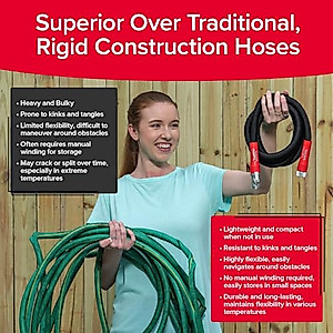 Pocket Hose Silver Bullet 2.0 Expandable Garden Hose 75-FT with Turbo Shot Nozzle, AS-SEEN-ON-TV, Lead-Free, Solid Aluminum Connectors, Easy On/Off Valve, Kink-Free, Leak-Proof