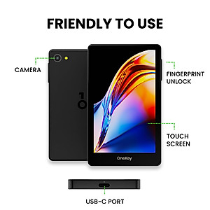 OneKey Pro Crypto Hardware Wallet - 4 EAL 6+ Highest Security Chips, 5000＋Coins & NFT, Anti-Tamper 3.5" Touchscreen, HD Camera & Bluetooth, Fingerprint Unlock, Cold Storage for BTC, ETH, SOL, BNB...