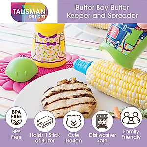 Talisman Designs Butter Boy Butter Keeper & Spreader, Green