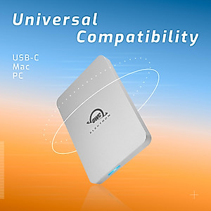 OWC Envoy Pro Elektron Portable 2TB SSD, Super Fast External SSD with up to 1250MB/s Performance, USB 3.2 Gen 2 and USB 2.0/3.0 Backwards and Universally Compatible, NVMe Powered Portable SSD