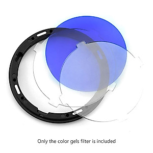 Godox V-11C Color Filters Kit Color Gels Filters 15 2 for Godox V1 Series Camera Round Head Flashes