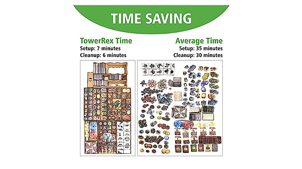 TowerRex Gloomhaven Storage Organizer - Ultimate Setup Solution