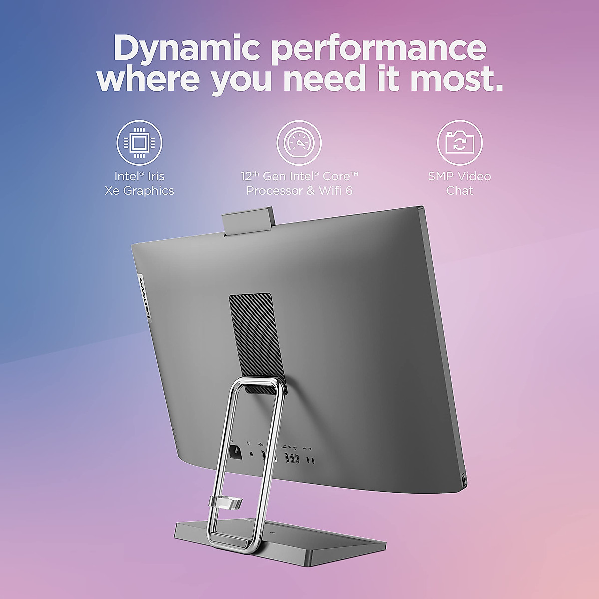 Lenovo IdeaCentre AIO 5i - 2022 - All-in-One Desktop - 27" QHD Touch Display - 5MP + IR Camera - Windows 11 Home - 8GB Memory - 256 GB Storage - Intel Core i7-12700H - Mouse & Keyboard Included