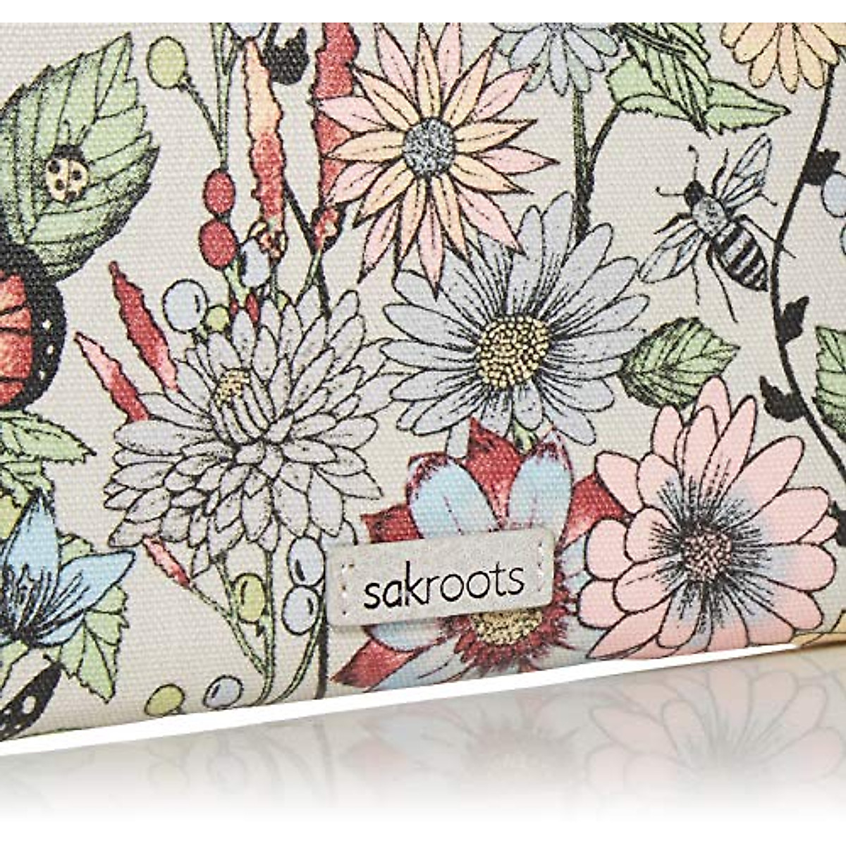 Sakroots Women's, Blush in Bloom, 7.3in L x 1.5in W x 4.3in H Wristlet Drop: 5.5 in, Crossbody Drop: up to 23 inches