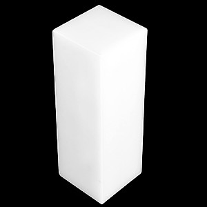 MUKCHAP Nylon Tapping Block, 2.4"x2.4"x7.9" Nylon Blocks Plastic Rectangular Solid Bar for Engineering, DIY Projects, Home Improvement, White