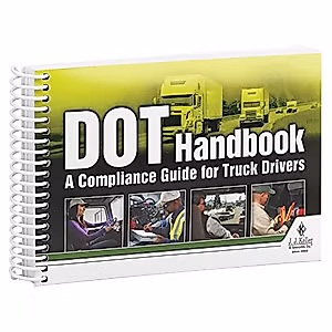 DOT Handbook: A Compliance Guide for Truck Drivers (5" W x 7" H, English, Spiral Bound) - Provides References for FMCSA and DOT Regulations