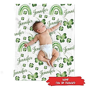 Personalized Saint Patricks Day Blanket,Rainbow St Patricks Day Blanket,Clover Blanket,Shamrock Blanket,Shamrock Throw Blanket,St Patricks Blanket,St Patricks Throw Blanket,Irish Throw Blanket
