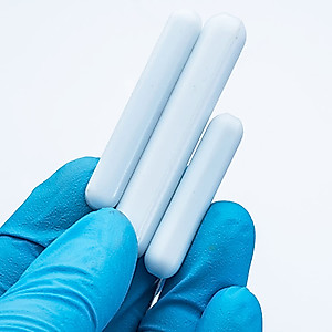 12pcs PTFE Magnetic Stirrer Mixer Stir Bar Spinbar White Color