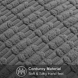 Muamar Couch Arm Covers Chair Arm Covers, Non Slip Sofa Arm Covers, Armrest Covers for Sofa, Furniture Covers Couch Protector Set of 2pcs (26x26inch, Dark Grey)