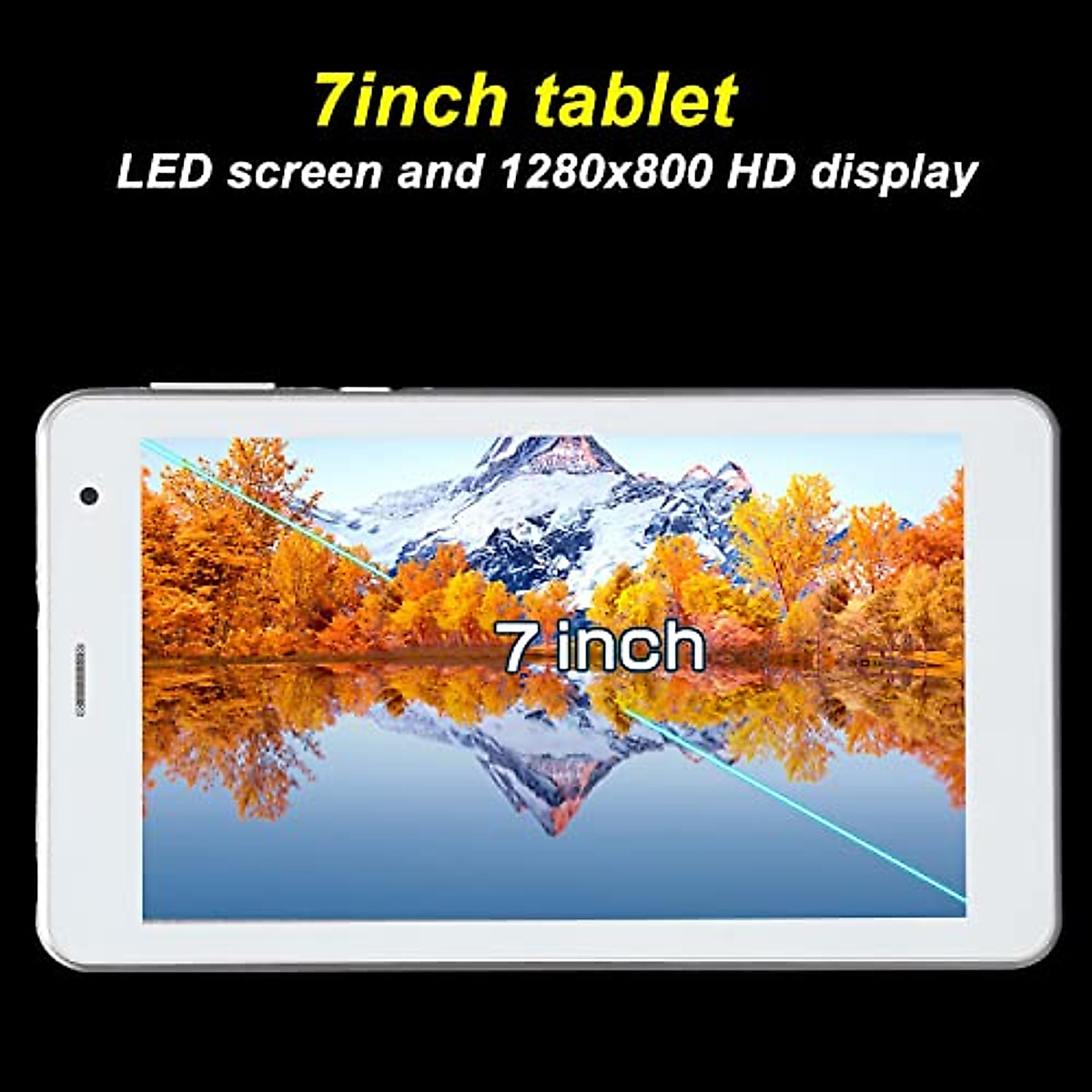7 Inch Tablet, 2G 32G RAM Dual Band 8 Core Processor Kids Tablet Support 128GB for Reading