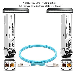 OPSTRAN 1000BASE-SX SFP Optical Transceiver Module Compatible with Netgear AGM731F 850nm 550m DDM Duplex LC MMF