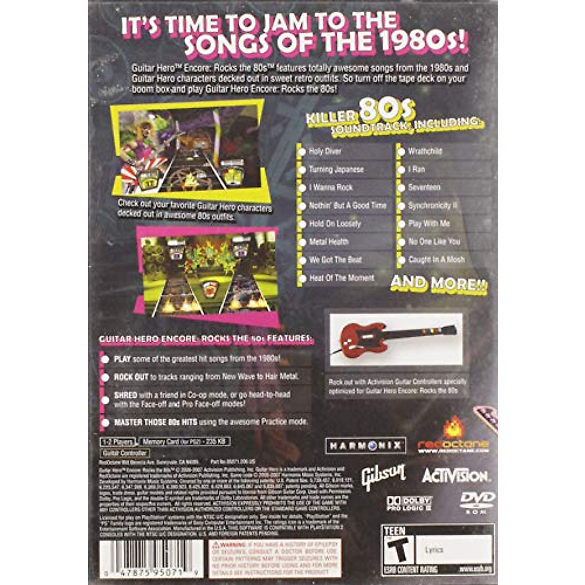 Guitar Hero Encore: Rocks the 80's - PlayStation 2