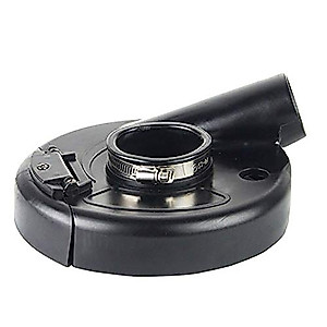 Universal Grinding Angle Grinder Dust Shroud 7 Inch Vacuum Dust Shroud Cover for Angle Grinder Hand Grind Grinder Polisher(black)