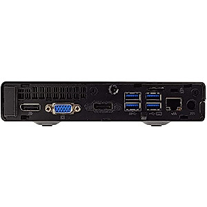 HP EliteDesk 800G2 Micro Desktop Computer PC, Intel Quad Core i5, 8GB RAM, 240 GB SSD, Windows 10 Pro, 23.6 Periphio Monitor, New Periphio Webcam, Periphio Wireless Keyboard & Mouse (Renewed)
