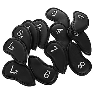 LIOOBO 12pcs Golf Club Cover Cue Protector Golfing Pole Sleeve Professional Rod Caps Golfing Cue Cover Professional Rod Cover Golfing Pole Caps Golfing Cue Supply Golfing Pole Cover