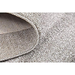 Unique Loom Del Mar Collection Area Rug-Transitional Inspired with Modern Contemporary Design, Square 8' 0" x 8' 0", Gray/Ivory