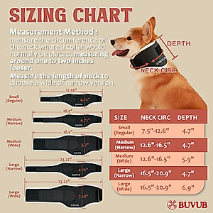 BUVUB Dog Neck Brace Supports Pet's Necks with Intervertebral Disk Disease (IVDD) Cervical Vertebral Sprains Instability Neck Brace for Dog Pet Cervical Collar (Wide M)