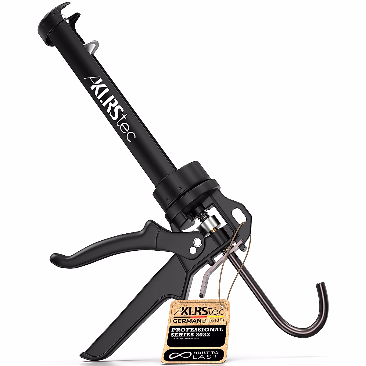 KLRStec Professional Caulking Gun [25:1 Thrust Ratio] Heavy Duty Caulk Gun for All Standard 10oz / 300ml / 1/10 Gallon Sealant and Adhesive Cartridges