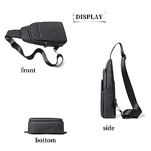 FSD.WG sling Backpack for Men Chest Bag Crossbody Shoulder Bags Travel Bag Purse for Men with Water Resistant