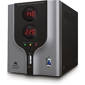 Norstar DAVR-3000 3000 Watt 110/120 to 220/240 or 220/240 to 110/120 Step UP and Down Voltage Transformer and Automatic Voltage Regulator Stabilizer