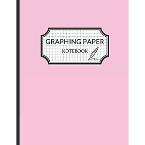 Light Pink Graphing Notebook: 150 Pages Graph Paper Notebook, Lab Notebook, Computation Notebook Gifts For Math & Science Students