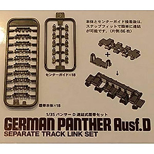 Tamiya Models German Panther Ausf.D Separate Track Link Set (1/35 Scale)