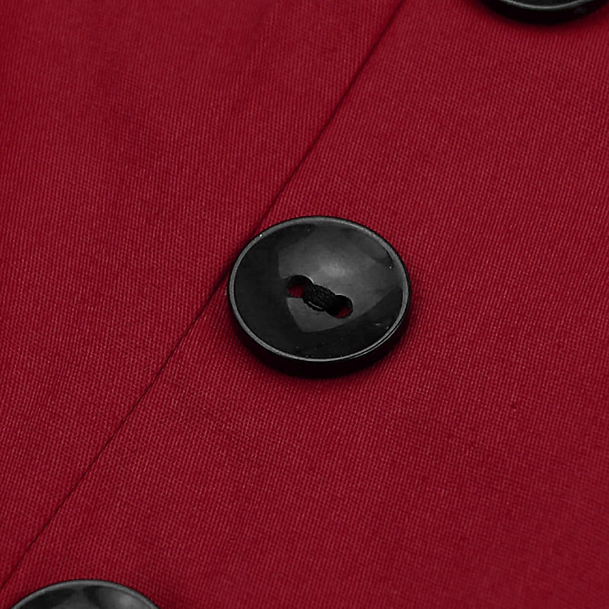 KILLREAL Women's Vintage Polka Dot Print A-Line Pin Up Style Sleeveless Cocktail Party Casual Dress Wine Red Medium