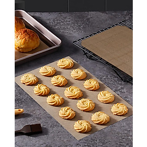 Silicone Baking Mat Roll 12" x 79", Non Stick Baking Sheet Cut to Size Silicone Mat, Reusable Air Fryer Liners, Heat Resistant Mats for Countertop, Oven Liners, Pastry Mat