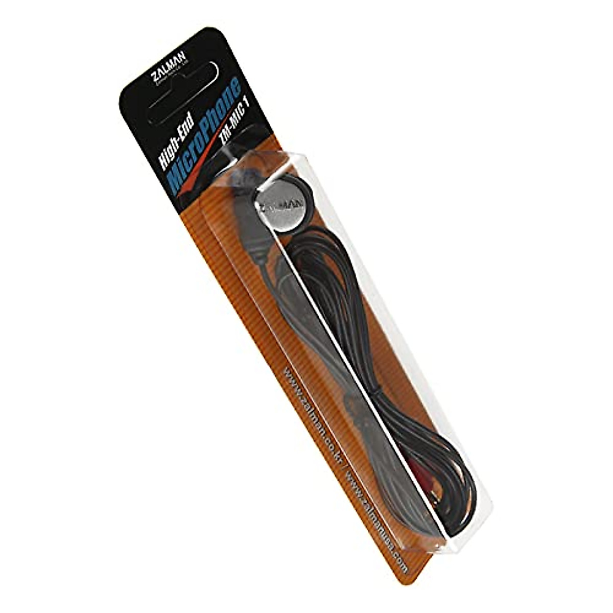 Zalman ZM-MIC1 High Sensitivity Headphone Microphone with Mini Clip, Computer PC Streaming Gaming Mic, 3.5mm Jack