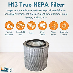 Filter-Monster - Replacement Compatible with Austin Air Allergy Machine Junior (HM205) Filter with Pre-Filter