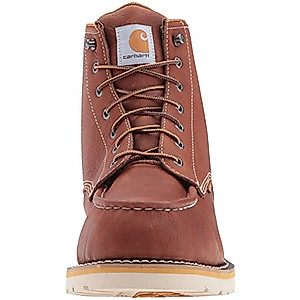 Carhartt mens 6 Inch Waterproof Wedge Steel Toe Work Boot, Tan, 12 Wide US
