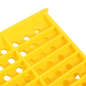 Ridgeyard Side Press Mop Bucket with Wringer and 4 Non-Marking Swivel Casters 20L Capacity for Home Use 41x26.5x40cm (Yellow)