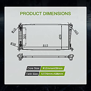 AUTOSAVER88 Radiator Compatible with 2005-2008 F-150 4.2L V6 4.6L 5.4L V8, 2004 Expedition 4.6L, 06-08 Lincoln Mark LT 5.4L, 05-08 Navigator 5.4L V8, 2004-2006 Expedition 5.4L V8