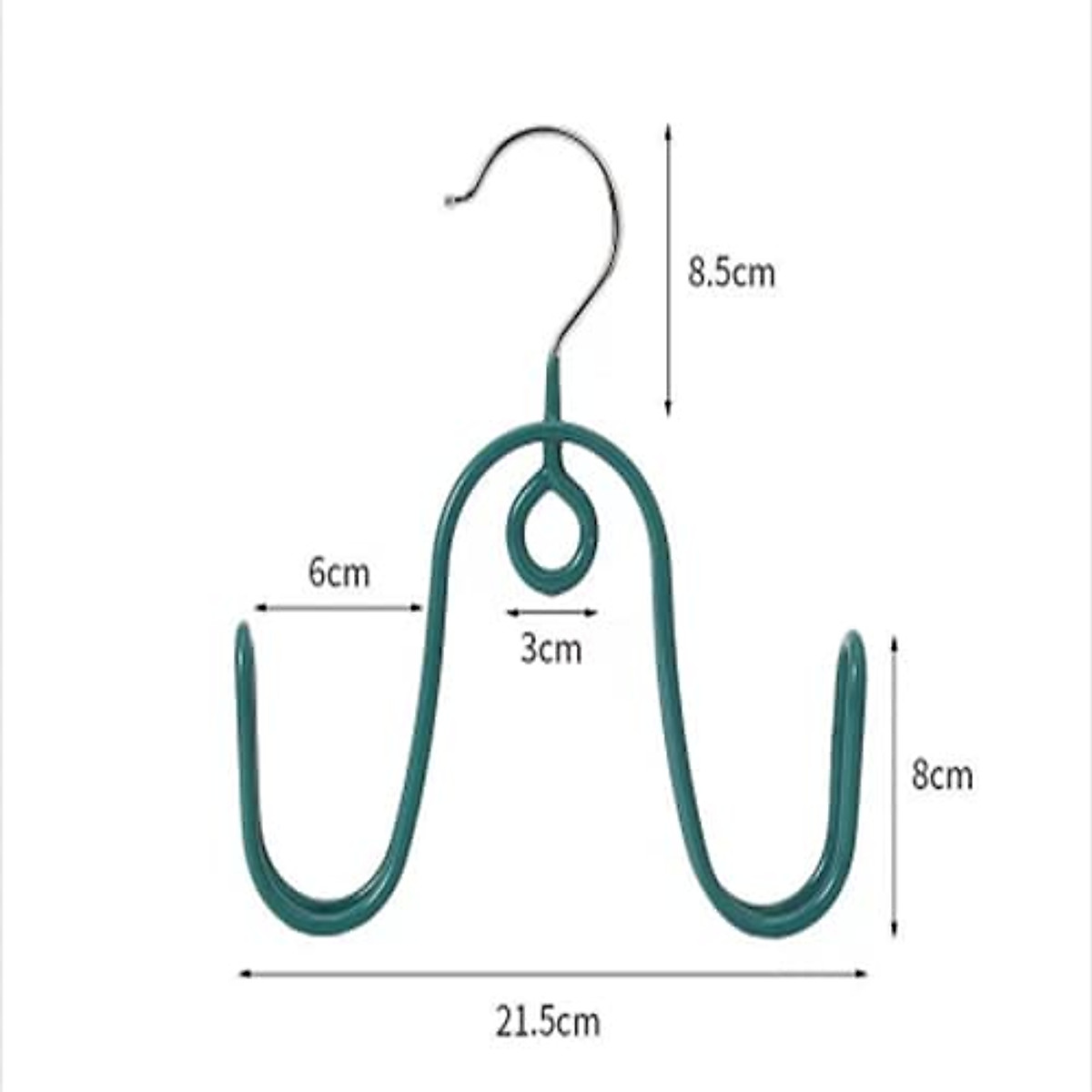 Breninabc 8pcs Shoes Hanging Drying Rack Space Saving Shoes Hangers,Double Hook Hanging Shoe Organizers,for Home Kitchen Storage Organization,Pink,8piece