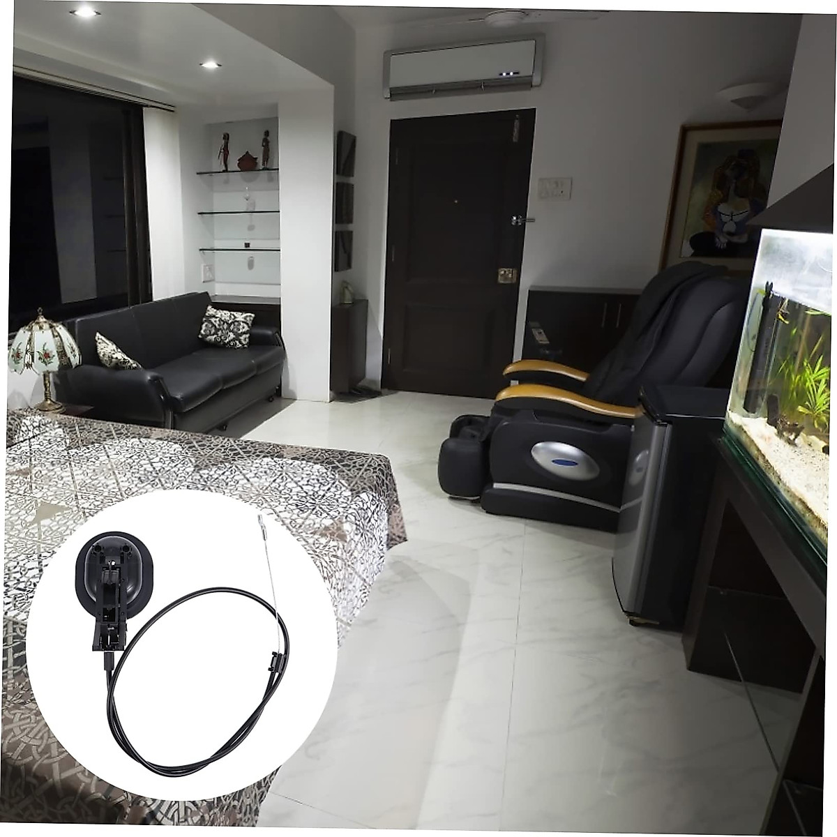 SEWOART Pull Wire Recliner Release Handle Cable Recliner Cable Replacement Recliner Cable Pull Handle Sofa Recliner Cables Plastic Recliner Handle Sofa Replacement Handle Iron Part Chair