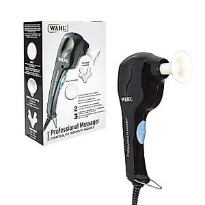 Wahl Professional Massager, 3 Therapy Attachment Heads, Powerful, Lightweight and Quiet for Professional Barbers and Stylists- Model 4120-1701