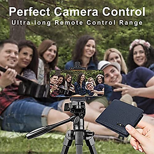 Trackable Anti-Lost Bluetooth Wallet, Intelligent Tracker Finder with Position Locator (Via Phone GPS) Bifold Cowhide Leather Minimalist Credit Card Purse (Black, Horizontal)